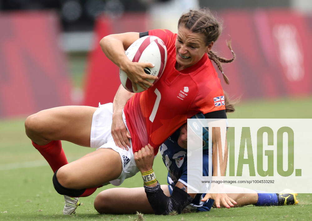 TOKYO, JAPAN - : Great Britain s Emma Uren and ROC Team s Elena ...