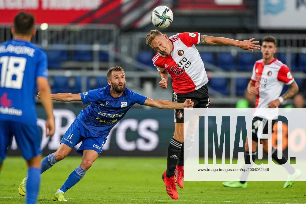 ROTTERDAM lr Astrit Fazliu of KF Drita, Jens Toornstra of Feyenoord ...