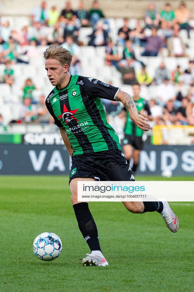 Cercle s Jesper Daland pictured in action during a soccer match between ...