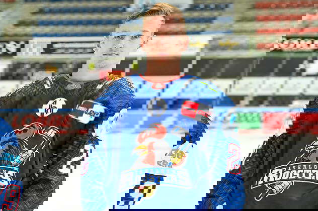 John Broda 22, Iserlohn Roosters , Iserlohn Roosters Media Day 2021 ...