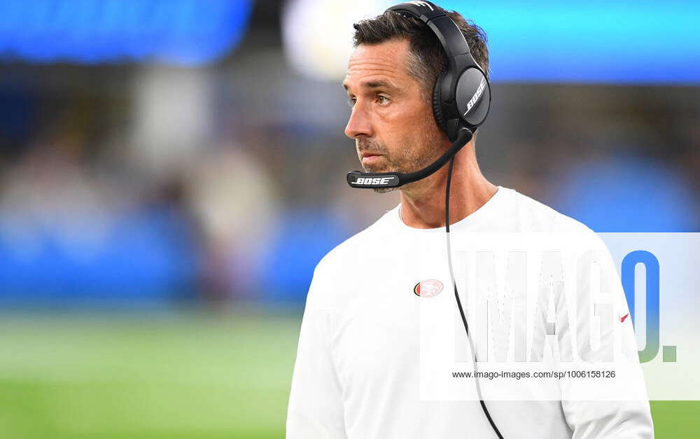 INGLEWOOD, CA - AUGUST 22: San Francisco 49ers head coach Kyle Shanahan ...