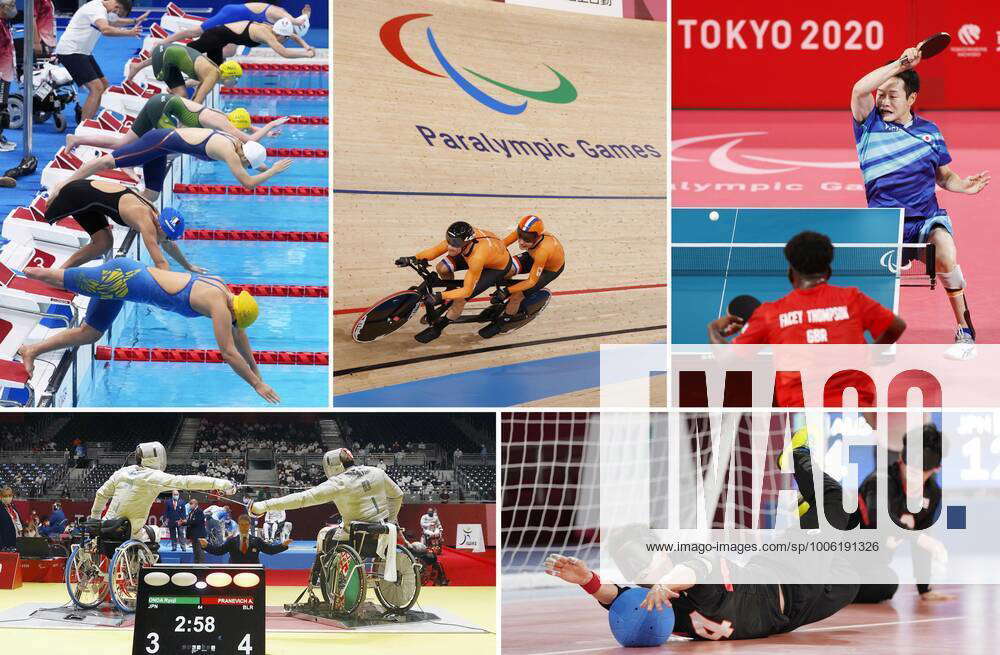 Tokyo Paralympics This combined photo shows Tokyo Paralympic events ...