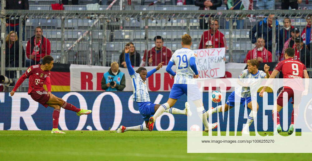 Jamal MUSIALA, FCB 42 scores, shoots goal , Tor, Treffer, 3-0 in the ...