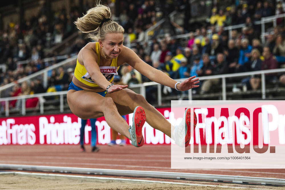 210904 Maja Askag of Sweden competes in womens long jump during ...
