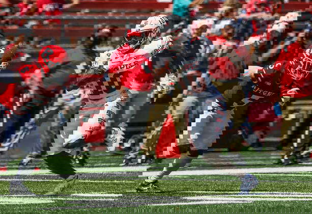 : Temple Owls wide receiver Jose Barbon makes a first down catch ...