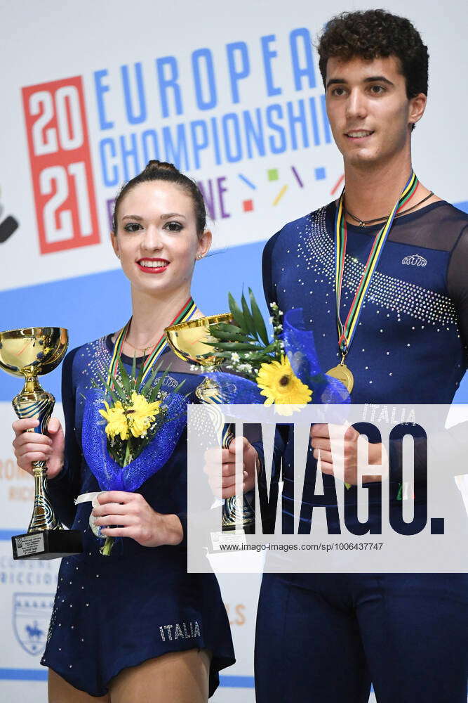ALICE PIAZZI & ALESSANDRO BOZZINI, Italy, first place, during awards ...