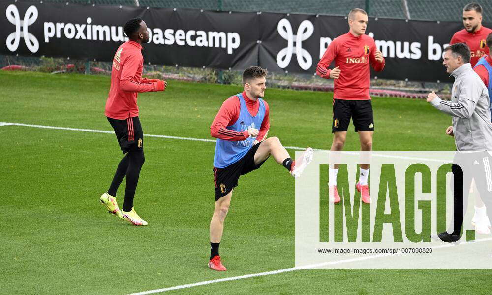 TUBIZE, BELGIUM - OCTOBER 04 : Thomas Foket defender of Belgium during ...