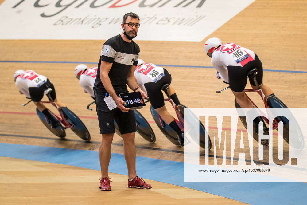 2021 UEC TRACK ELITE EUROPEAN CHAMPIONSHIPS, 05 10 2021 The Swiss team ...