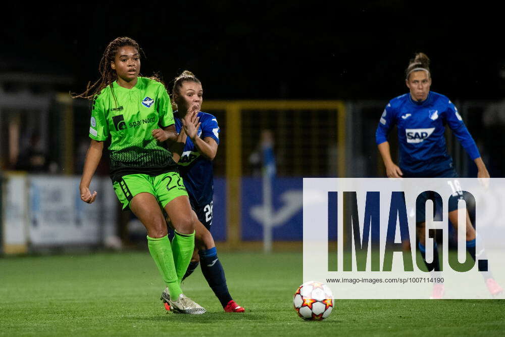 Isabella Obaze HB Koge in duel with Laura Wienroither TSG 1899 ...