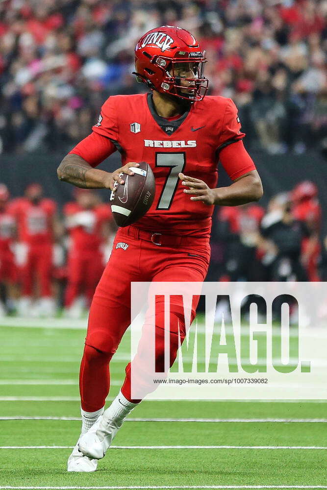 : UNLV Rebels quarterback Cameron Friel looks to throw the football ...