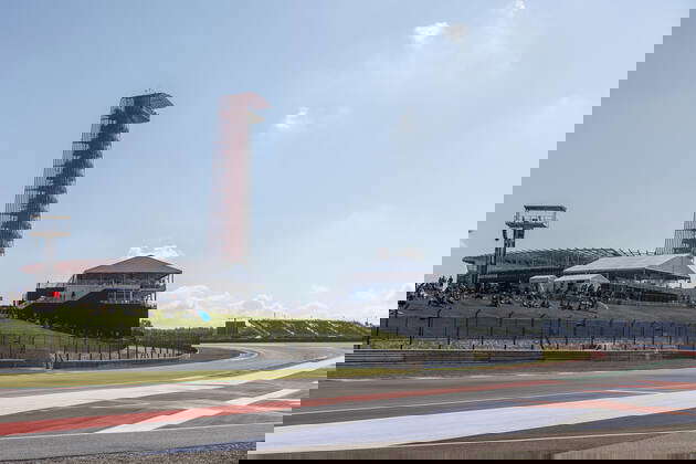 AUSTIN, TX - OCTOBER 21: The iconic tower at COTA before P1 at the F1 ...
