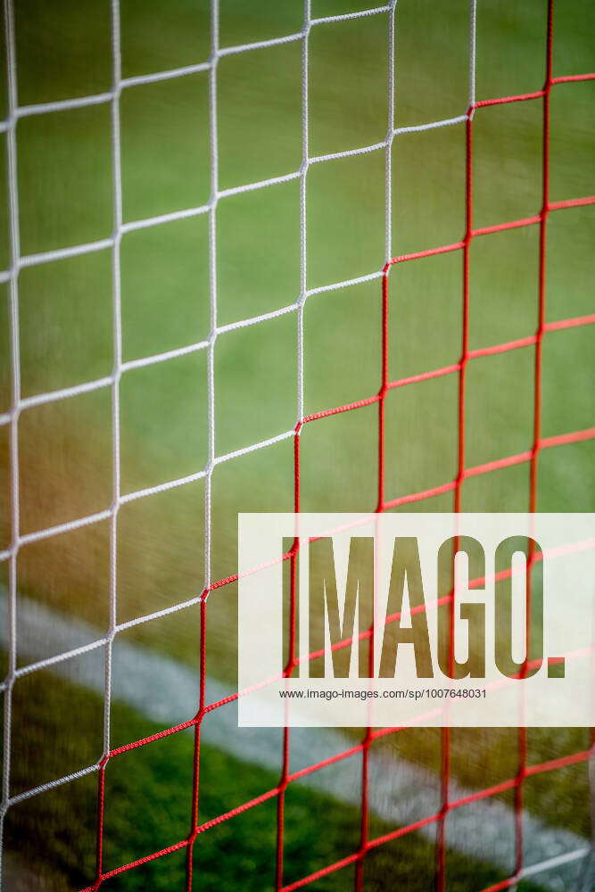 The net of a goal with light and shadow Football 1 Bundesliga, 9 ...