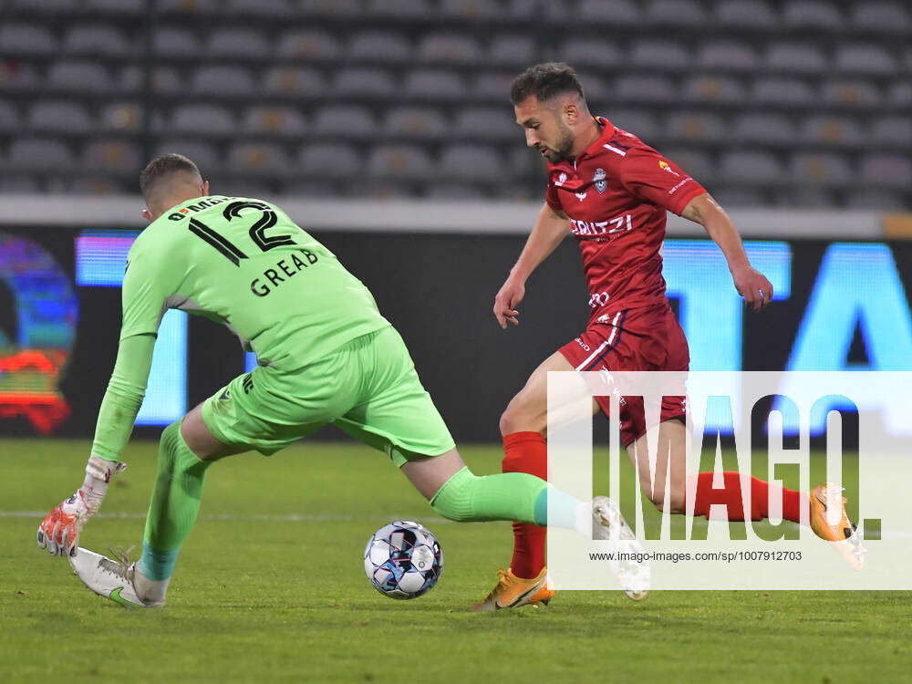 Alexandru Doru Greab and Realdo Fili in the football match between FC ...
