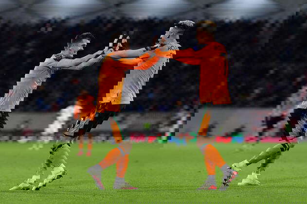 Jason Knight Ireland 17 cheers, rejoices, joy after scoring 0 3 ...