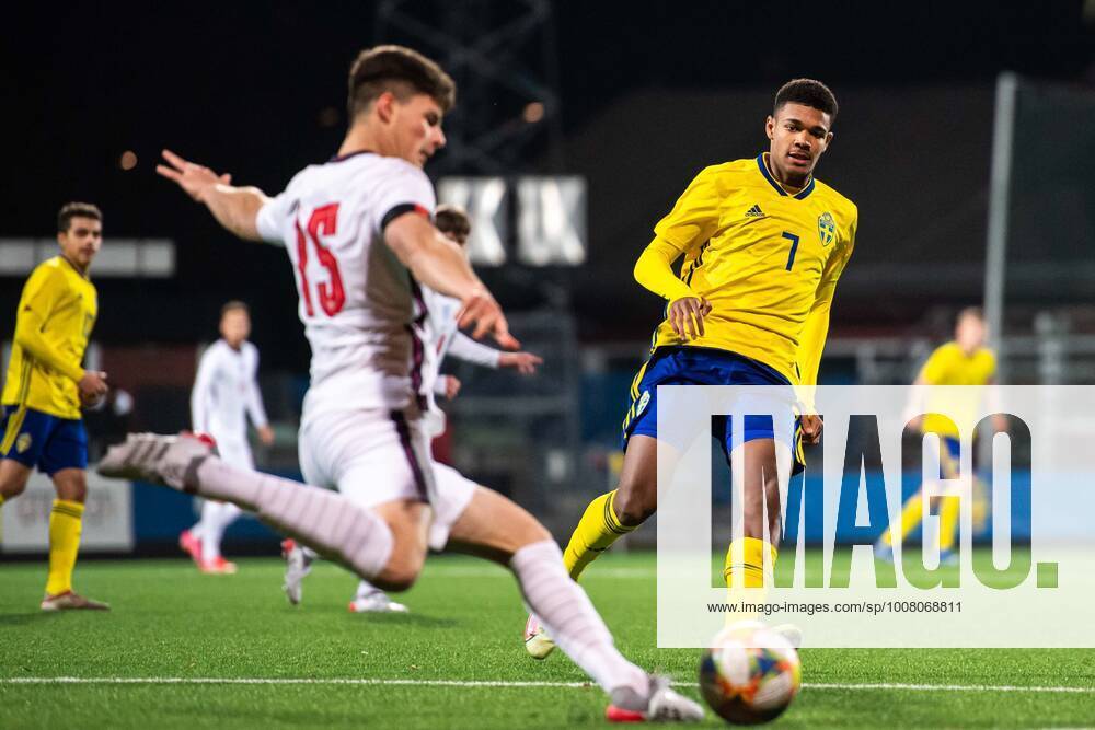211116 Emil Roback of Sweden during the UEFA European U18 Qualifier ...
