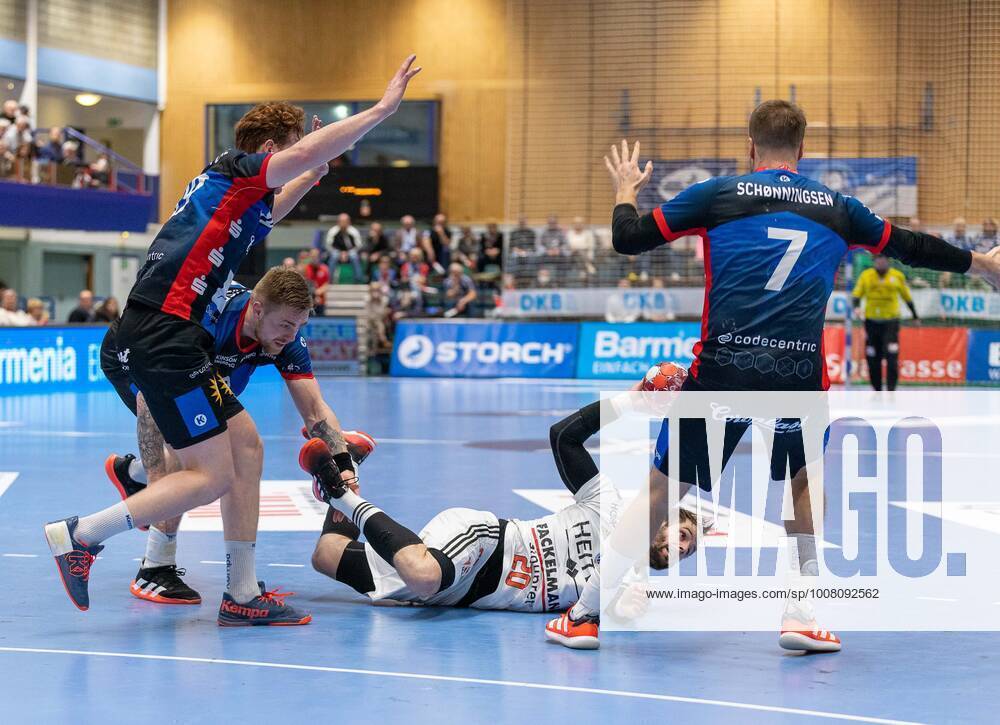 Nico Buedel HC Erlangen, 20 and Simen Schonningsen Bergischer HC, 07 ...