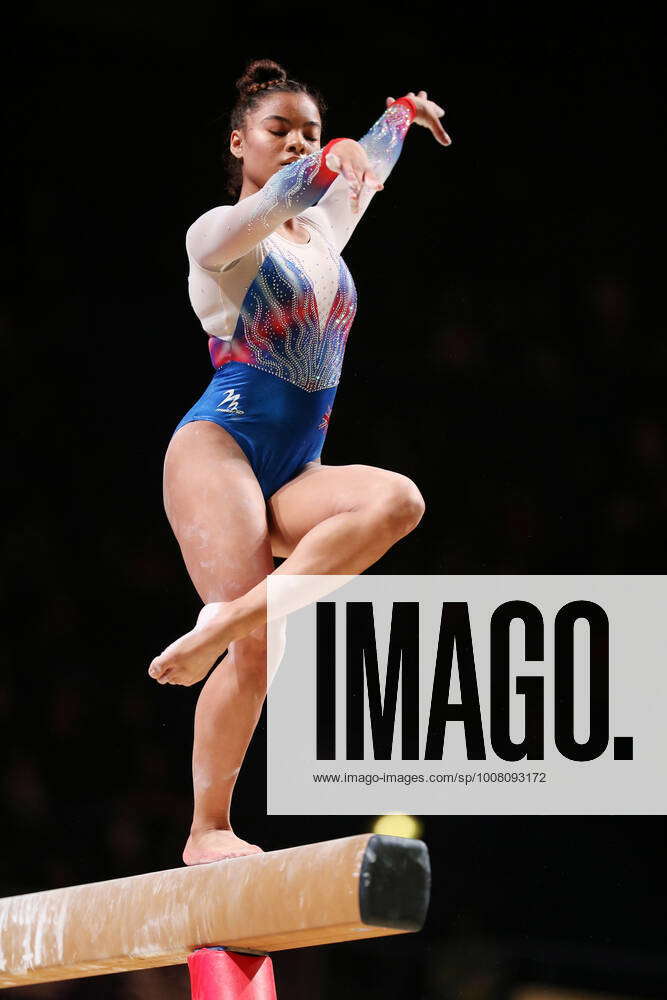 Alia Leat, GBR, during apparatus finals of 2021 Elite Gym Massilia in ...