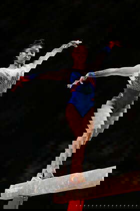 Alia Leat, GBR, during apparatus finals of 2021 Elite Gym Massilia in ...