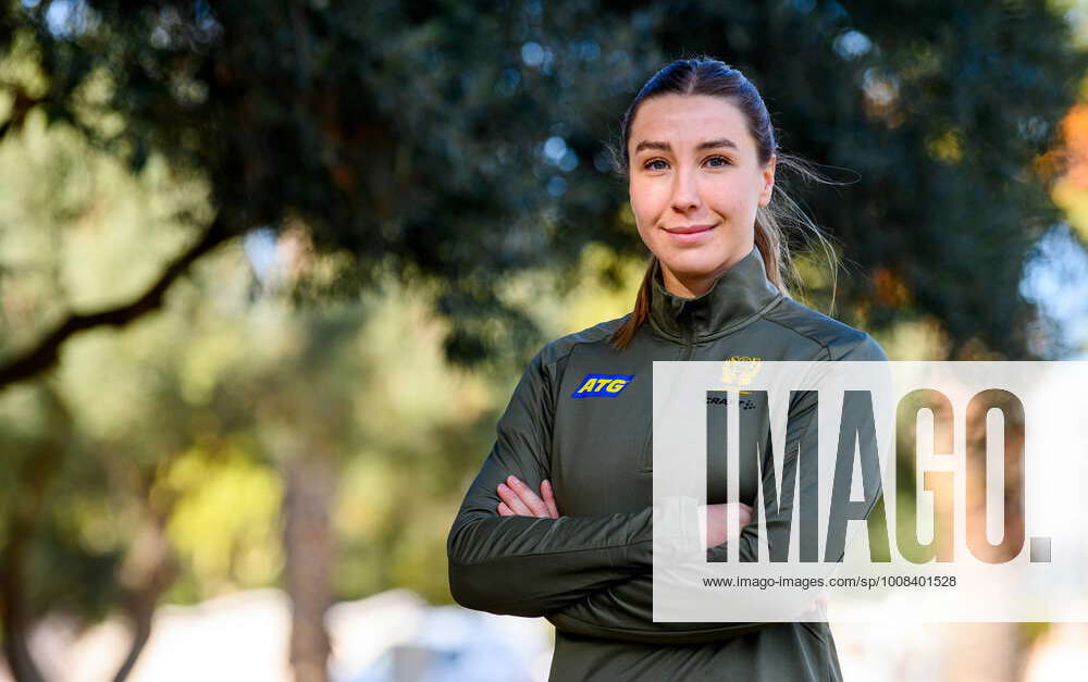 211202 Anna Lagerquist of Sweden poses for a portrait at a press ...