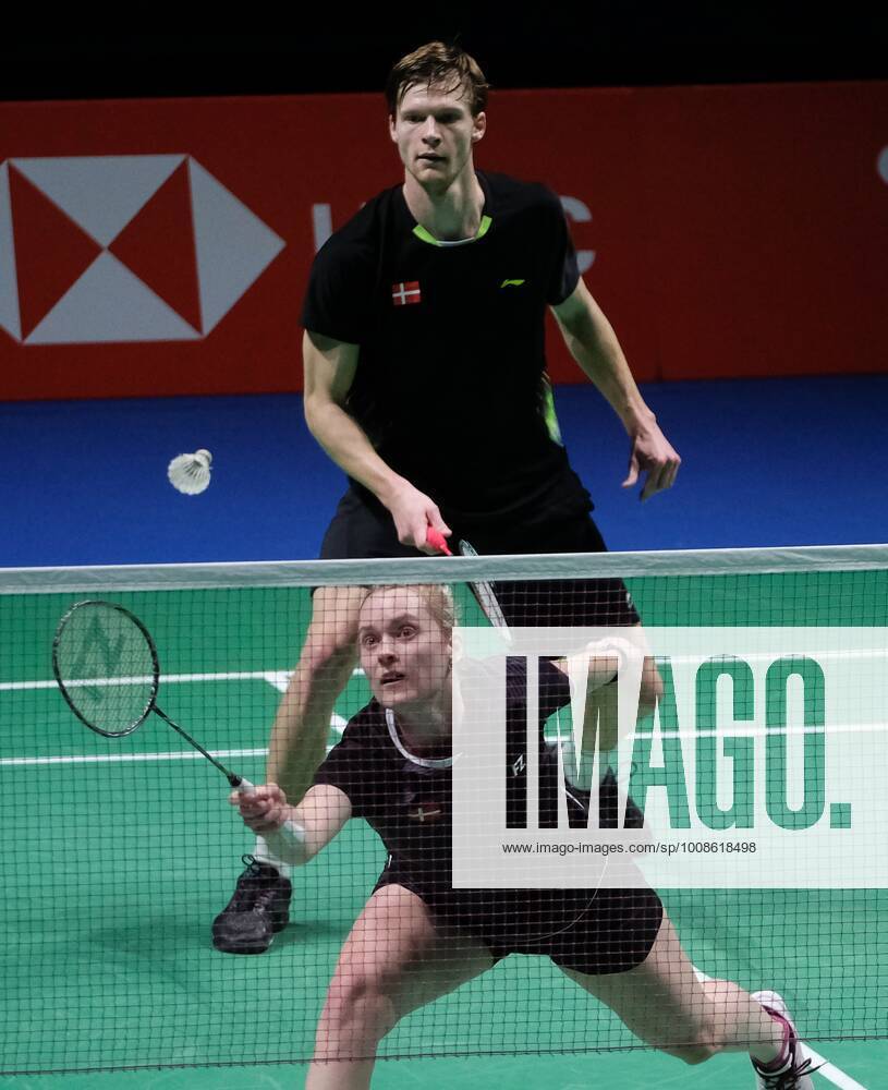Mikkel Mikkelsen and Rikke Soby of Denmark in action against Philip ...