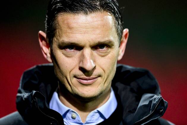 NIJMEGEN NEC coach Rogier Meijer during the Dutch Eredivisie match ...