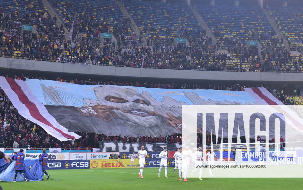 Choreography of the rapid gallery at the football match between FCSB ...
