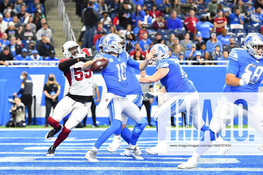DETROIT, MI - DECEMBER 19: Detroit Lions quarterback Jared Goff (16 ...