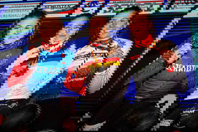 SEIDEL Clea, KRAHL Judith, VAN THIEL Sina Cyclo Cross German ...