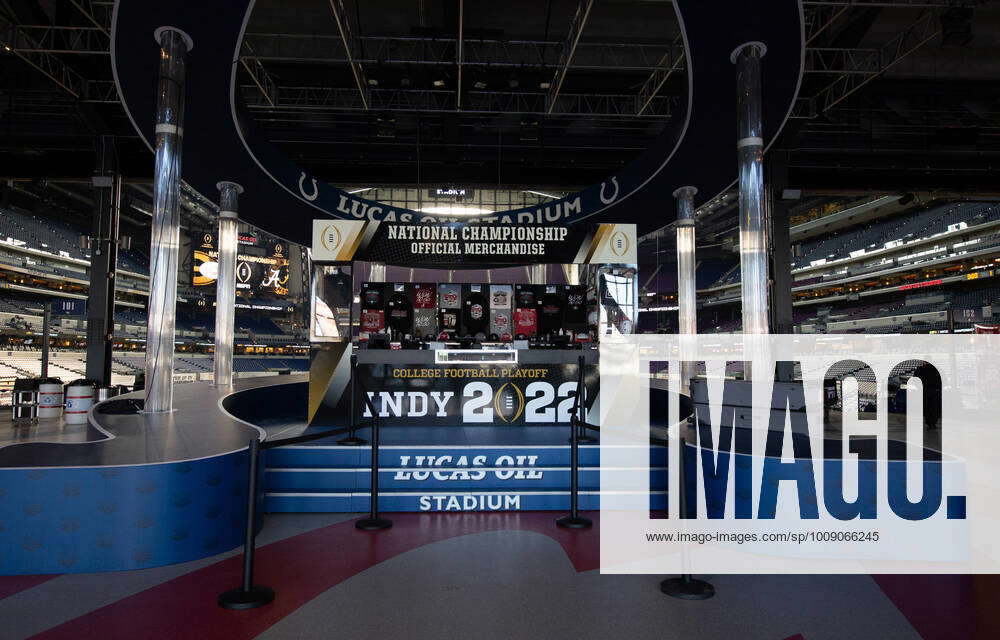 : A general view of a merchandise store prior to College Football ...