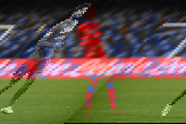 Antonio Cioffi of SSC Napoliduring the Coppa Italia match between SSC ...