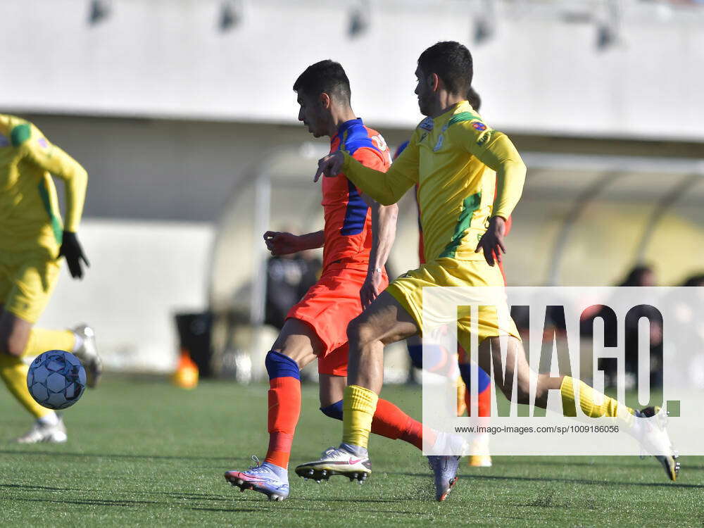 Valentin Gheorghe and Daniel Marian Toma in the friendly football match ...