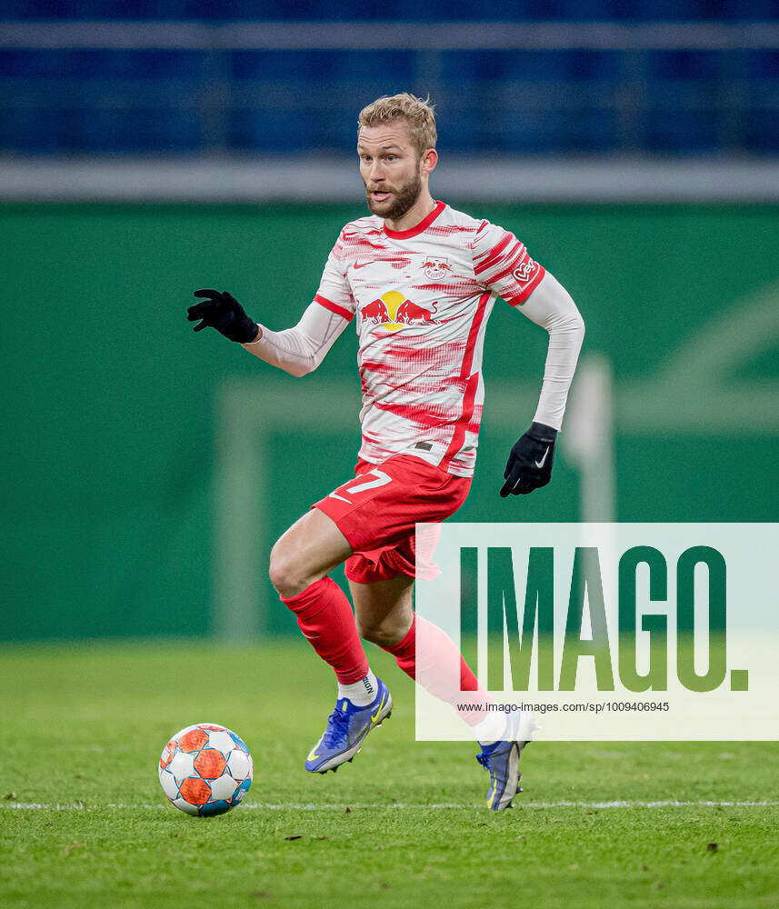 Leipzigs Konrad Laimer on the ball Football DFB Cup, Round of 16 RB ...