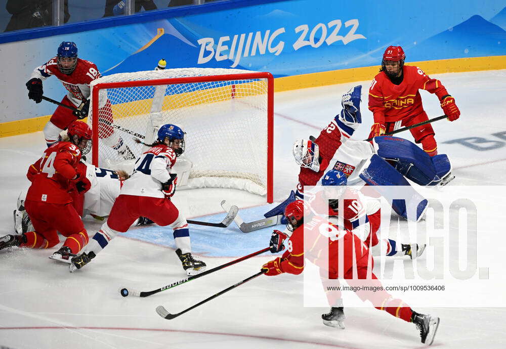 BEIJING, CHINA - FEBRUARY 03: Denisa Krizova 10 of Team Czech Republic ...