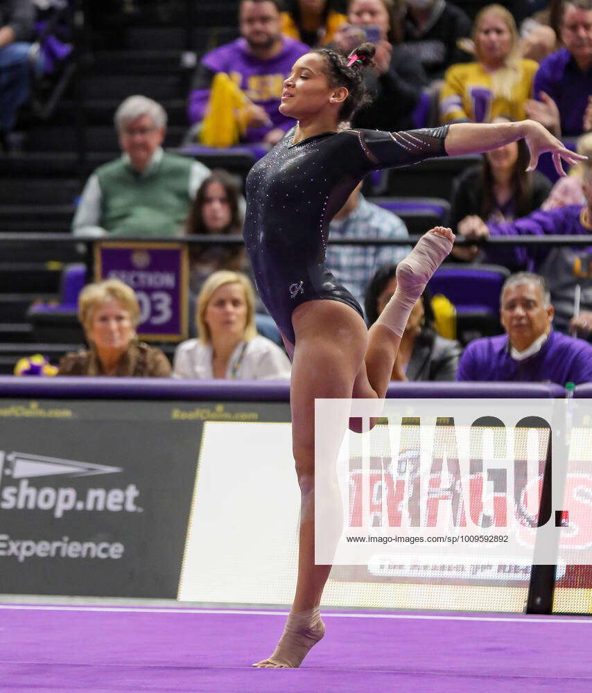 February 5, 2022: LSU s Haleigh Bryant performs her floor routine ...