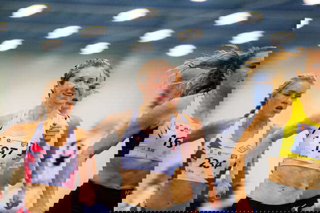 230707 Malin Ingeborg Nyfors of Tjalve IK competes in womens 800 meters ...