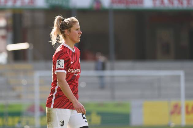 Freiburg, Germany, Feb 12th 2022 Jana Vojtekova angry during the Flyeralarm Frauen Bundesliga match