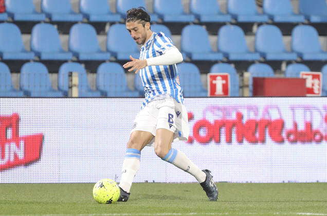 February 15, 2022, Ferrara, Italy: Biagio Meccariello (Spal) during the ...