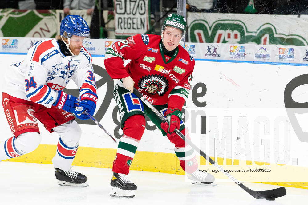 220217 Oskarshamns Philip Samuelsson and Frölundas Karl Henriksson ...