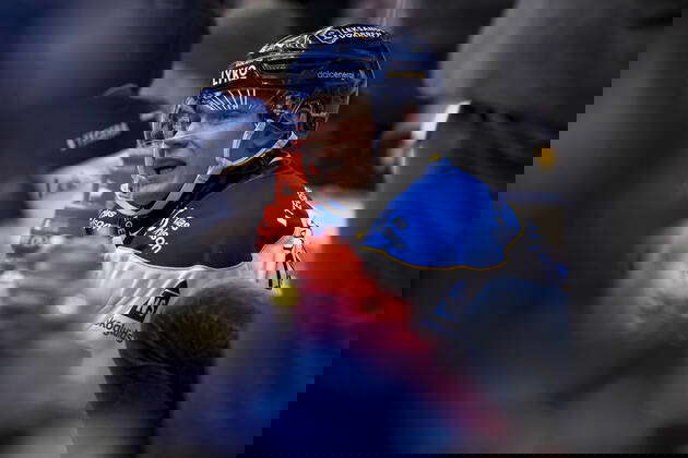 Leksands Patrik Zackrisson during the ice hockey match in the SHL ...