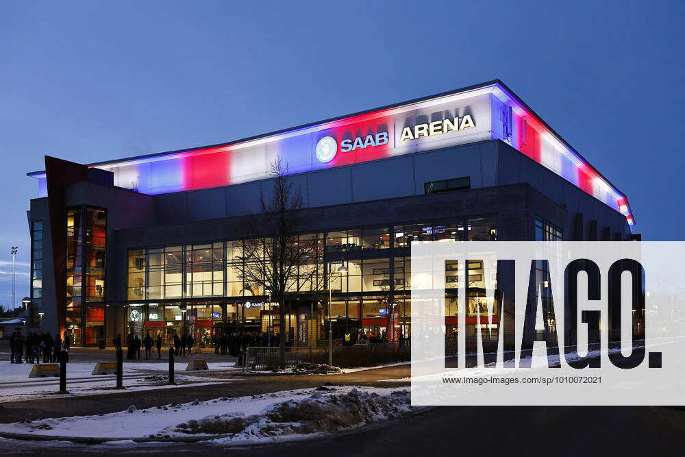 220222 SAAB Arena during the ice hockey match in the SHL between ...