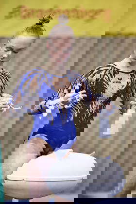 Lea Marie Quaas, GER, during apparatus final at 2022 Tournament of ...