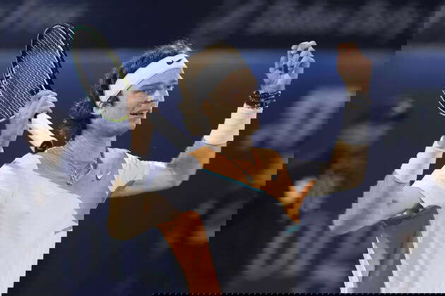 Andrey Rublev reacts angry, anger, disappointed, disappointment