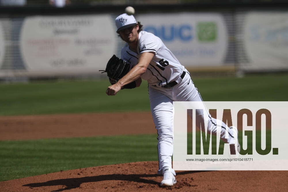 MARCH 06, 2022: UCF Pitcher Hunter Patterson ( 16) delivers a throw ...