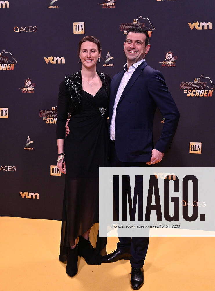 GOUDEN SCHOEN Heleen Jaques and partner Mario Ballegeer pictured during ...