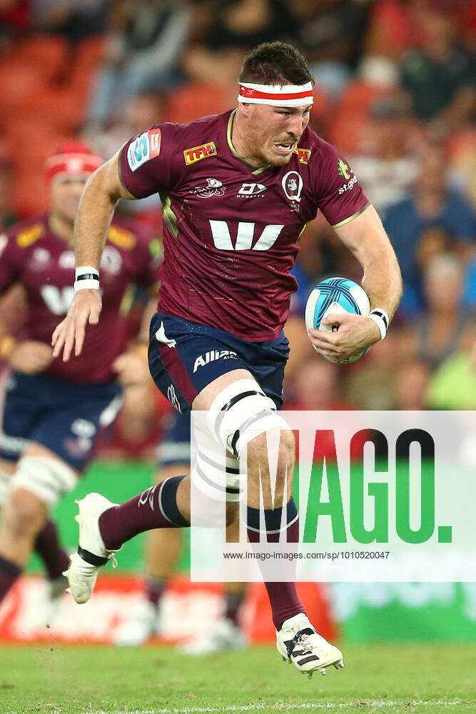 SUPER RUGBY REDS FIJI, Ryan Smith of the Reds makes a run during the ...