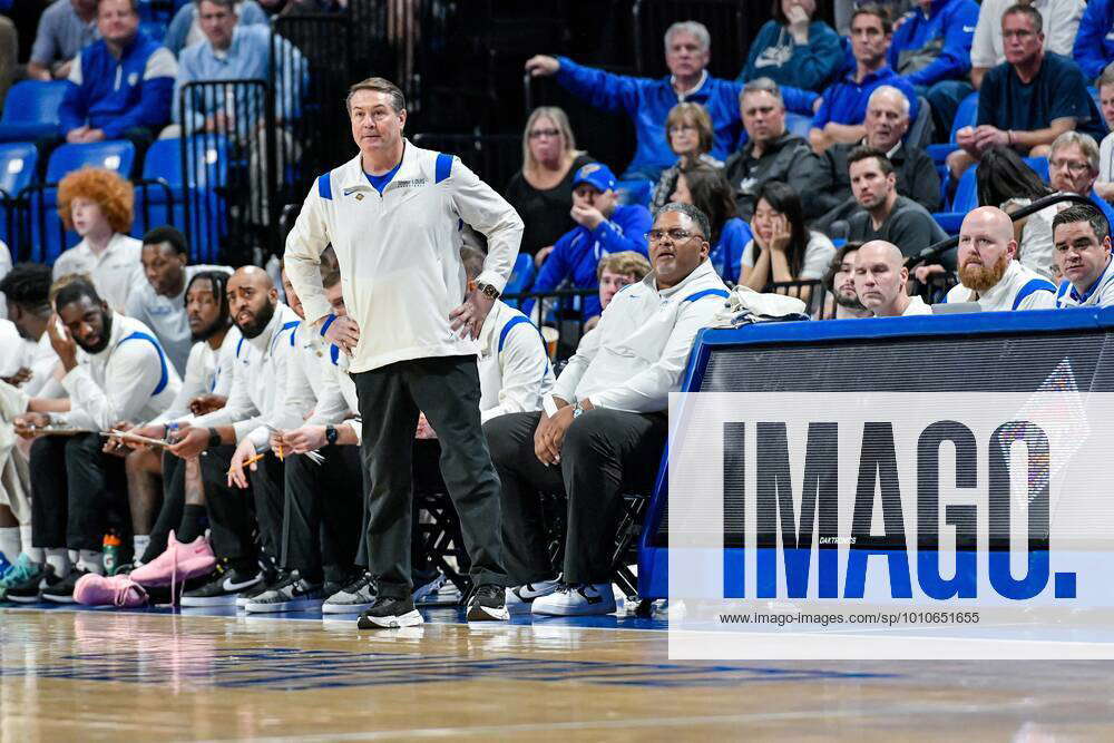 March 16, 2022: Saint Louis Billikens head coach Travis Ford watches ...