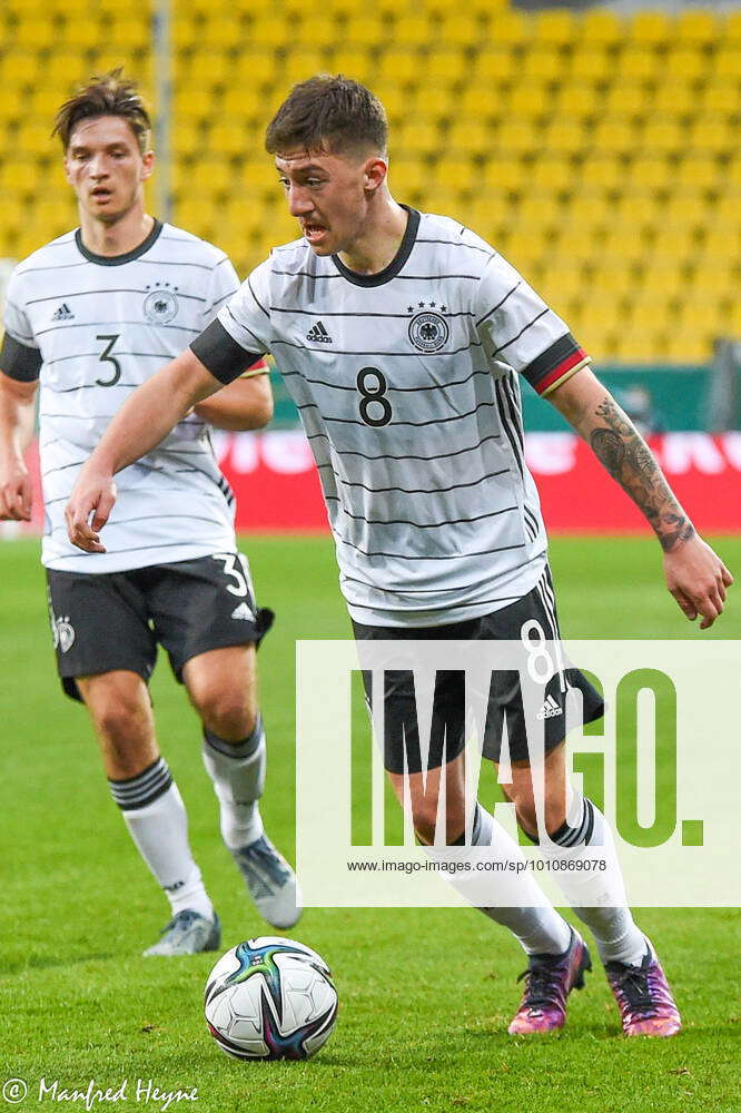 Angelo Stiller Germany U21, 8 , action, game scene, 25 03 2022, Aachen ...