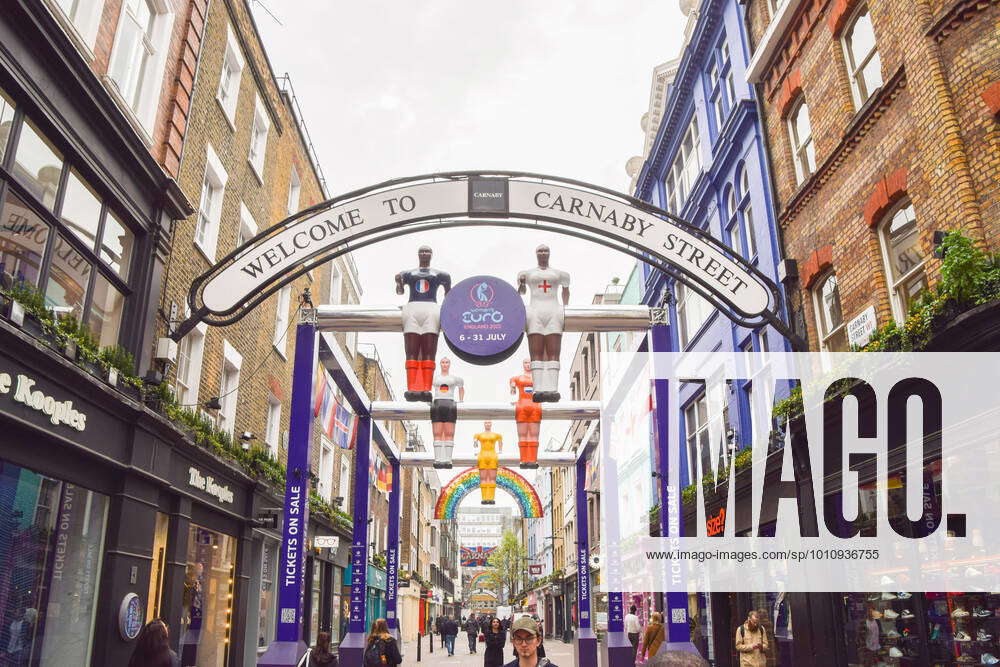 March 29, 2022, London, England, United Kingdom: A giant table football ...