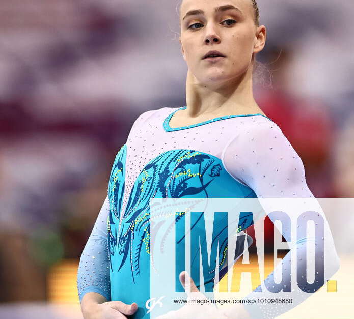 Emily Whitehead, AUS, during team challenge seniors at 2022 DTB Pokal ...