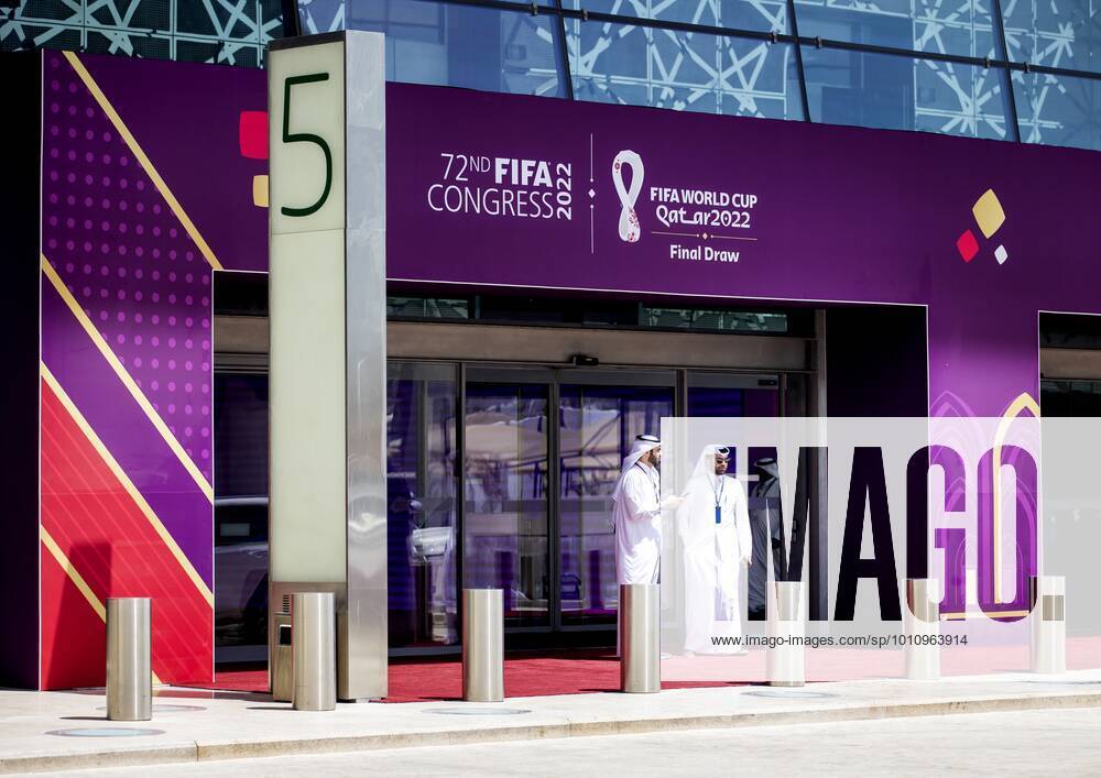 DOHA The Doha Exhibition Convention Center DECC where the FIFA Congress ...